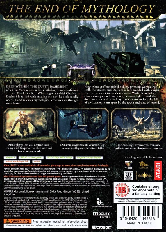 Legendary cover or packaging material - MobyGames