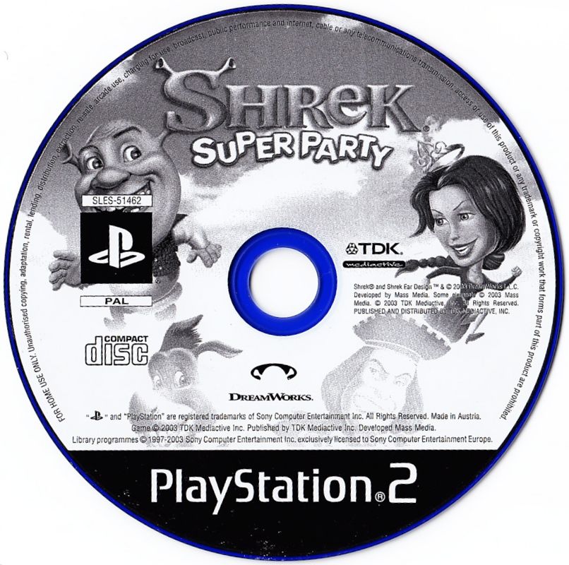 Shrek: Super Party cover or packaging material - MobyGames
