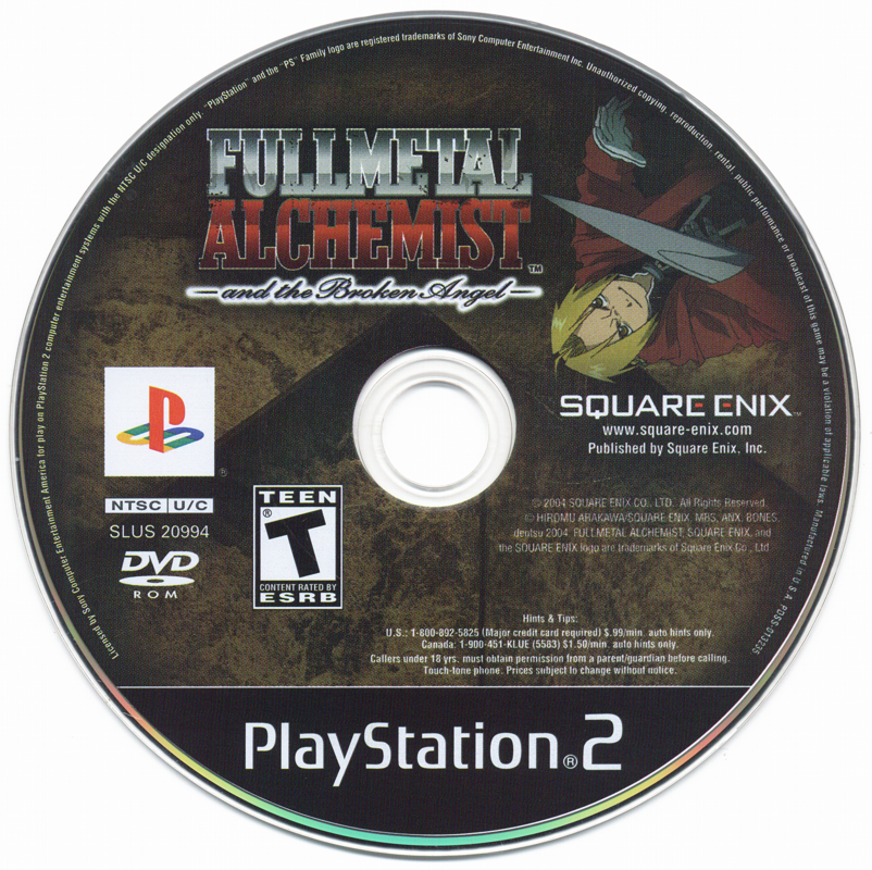 Fullmetal Alchemist and the Broken Angel cover or packaging material ...