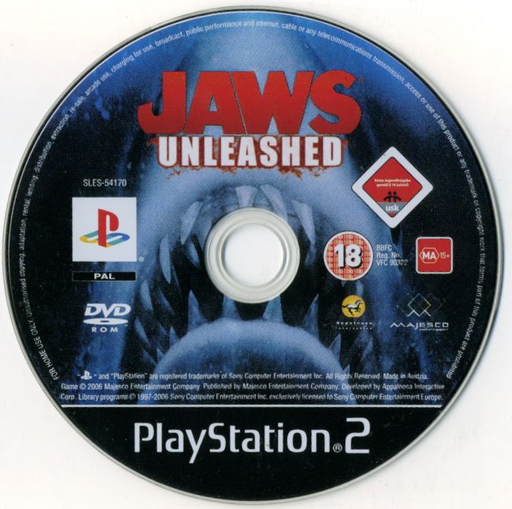 Jaws: Unleashed cover or packaging material - MobyGames