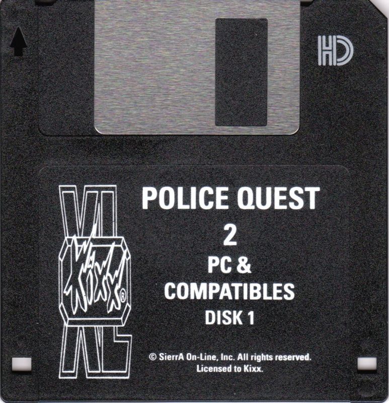 Police Quest 2: The Vengeance cover or packaging material - MobyGames