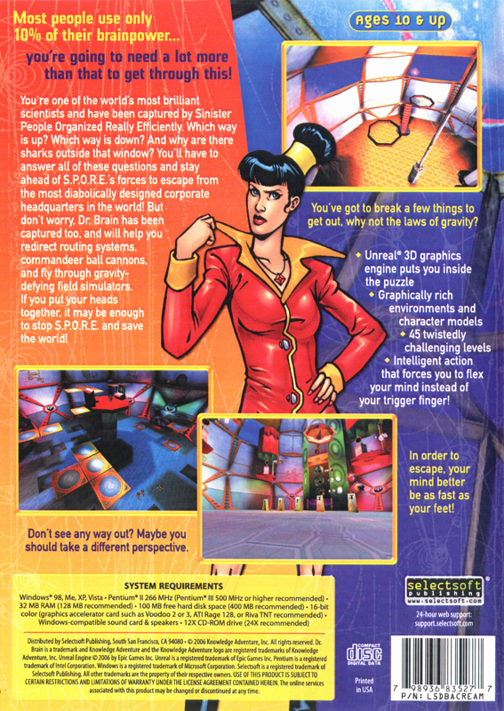 Dr. Brain: Action Reaction cover or packaging material - MobyGames