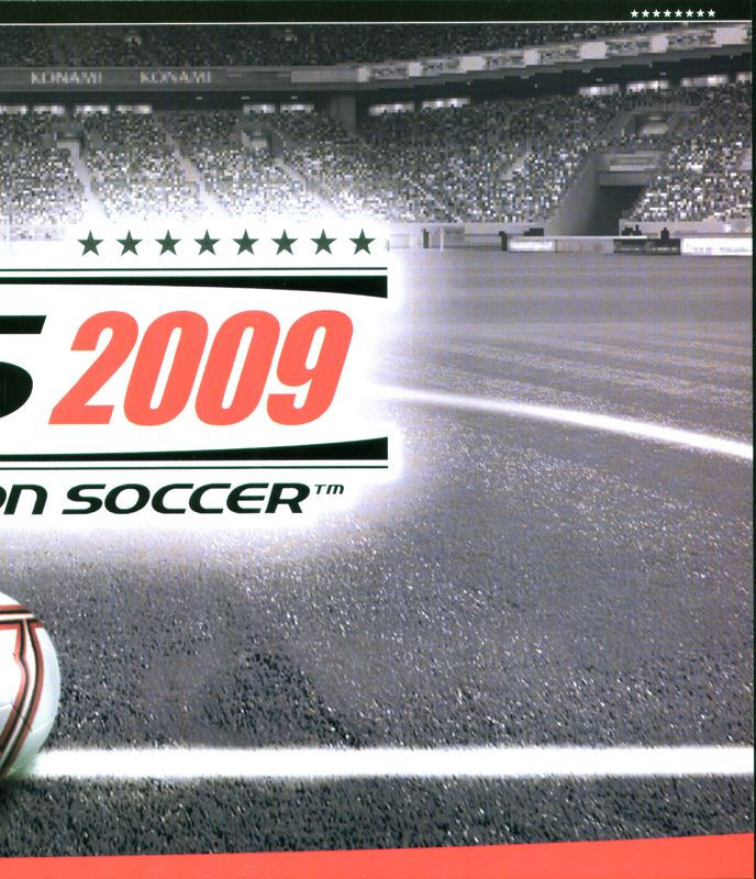 PES 2009: Pro Evolution Soccer cover or packaging material - MobyGames