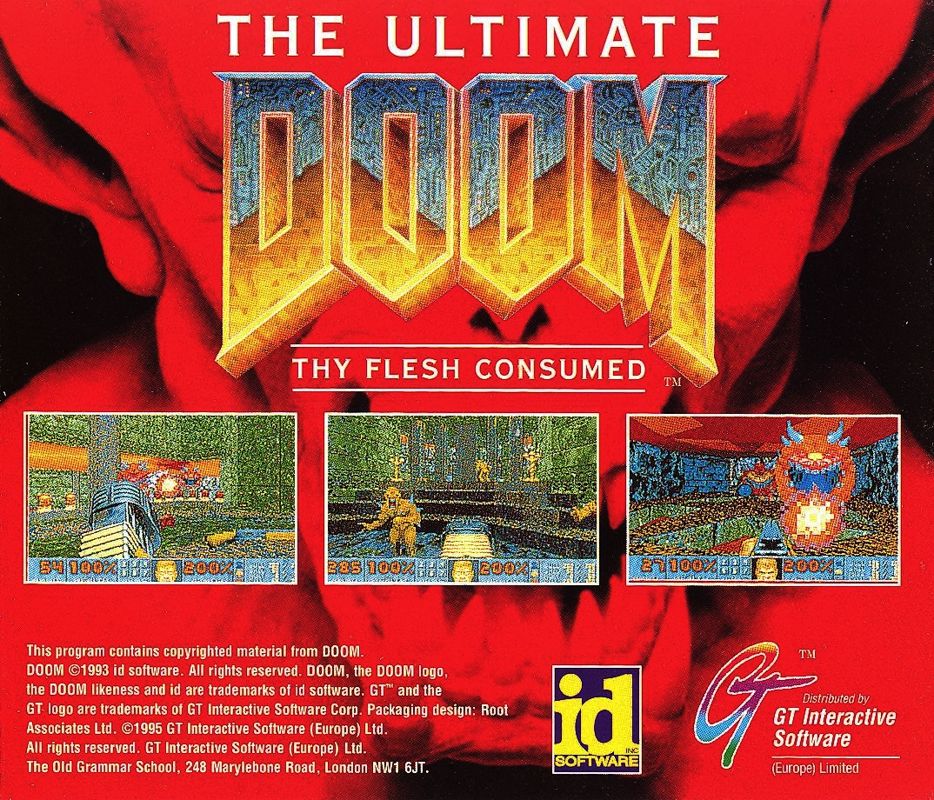 The Ultimate Doom cover or packaging material - MobyGames