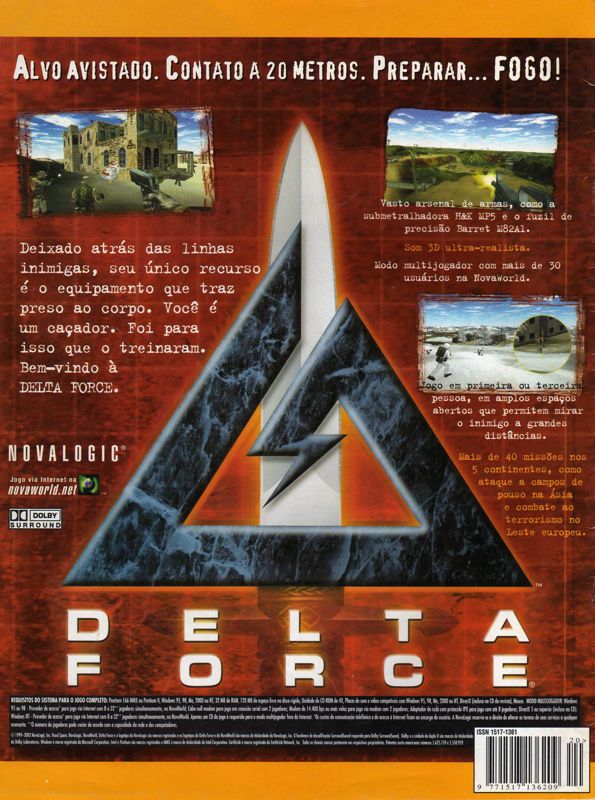 Delta Force cover or packaging material - MobyGames