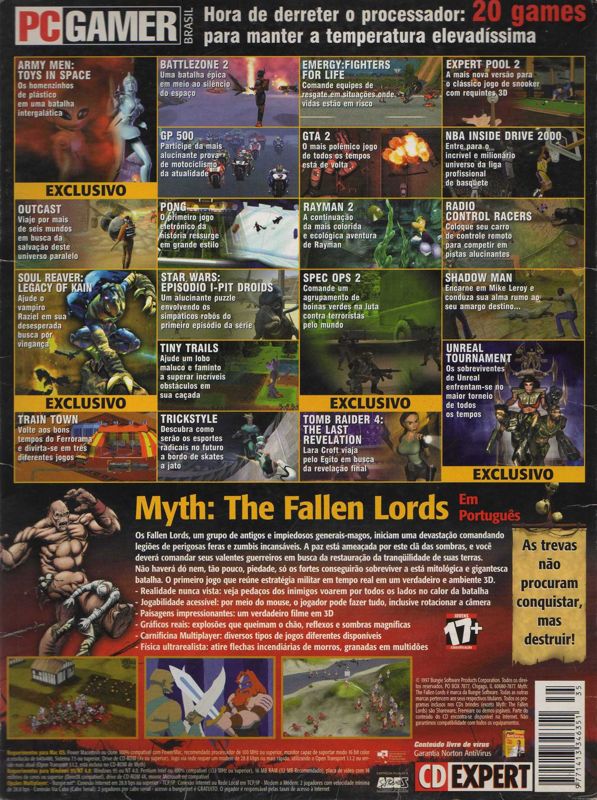 Myth: The Fallen Lords cover or packaging material - MobyGames