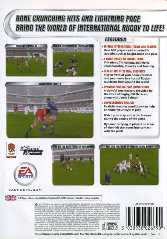 Rugby cover or packaging material - MobyGames