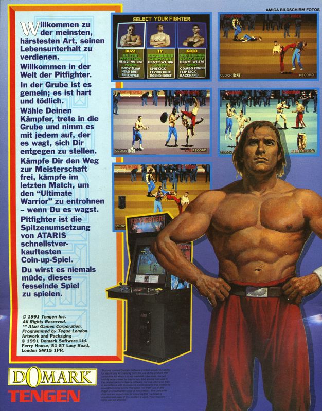 Pit-Fighter cover or packaging material - MobyGames