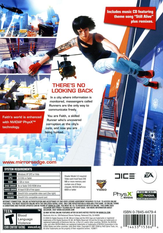 Mirror's Edge cover or packaging material - MobyGames