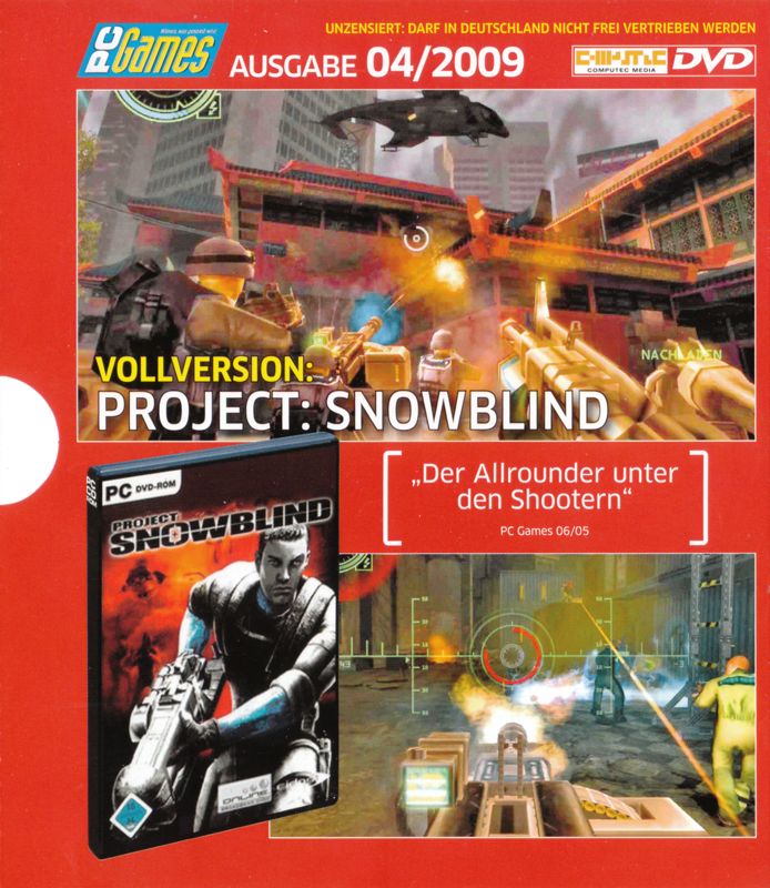 Project: Snowblind cover or packaging material - MobyGames