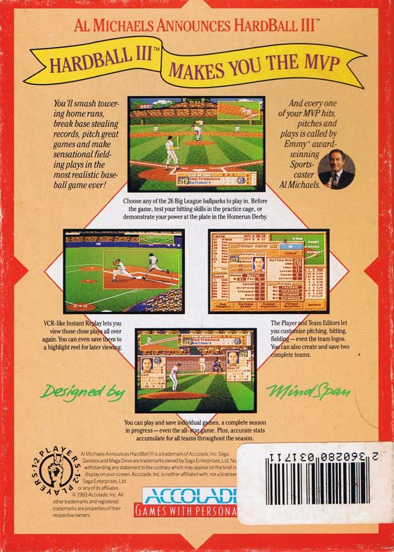 HardBall III cover or packaging material - MobyGames