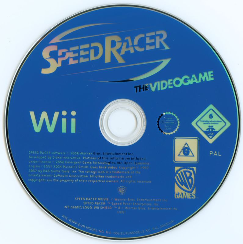 Speed Racer: The Videogame cover or packaging material - MobyGames