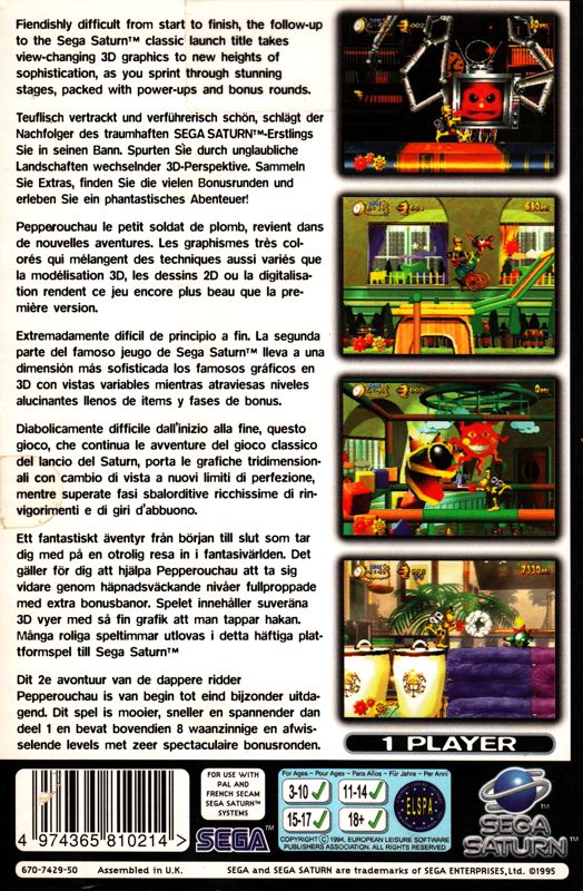 Clockwork Knight 2 cover or packaging material - MobyGames