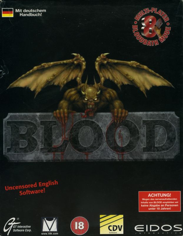 Blood cover or packaging material - MobyGames