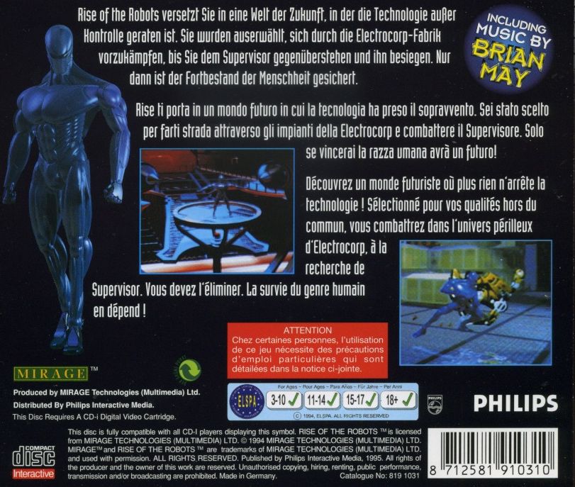 Rise of the Robots cover or packaging material - MobyGames