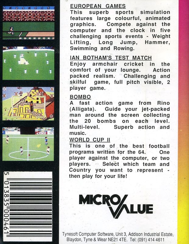 Four Great Games cover or packaging material - MobyGames