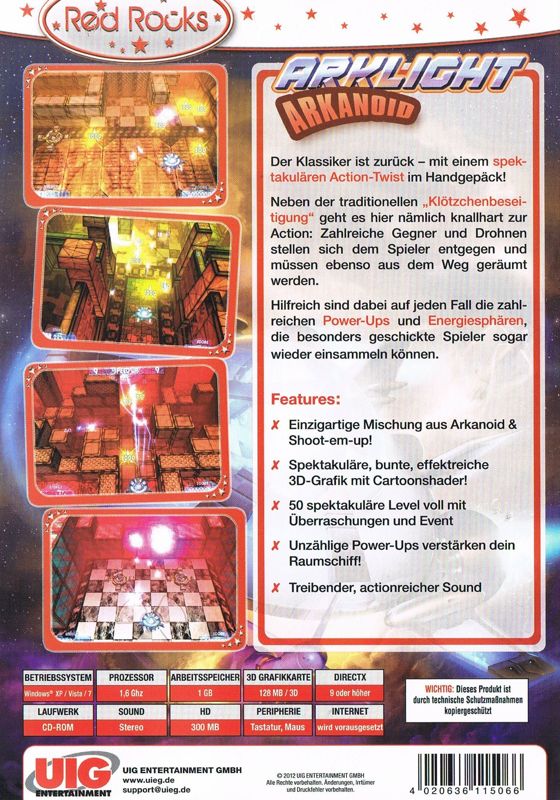 ArkLight cover or packaging material - MobyGames