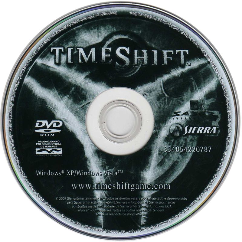 TimeShift cover or packaging material - MobyGames
