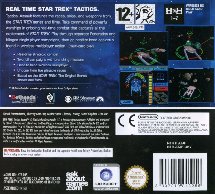 Star Trek: Tactical Assault cover or packaging material - MobyGames