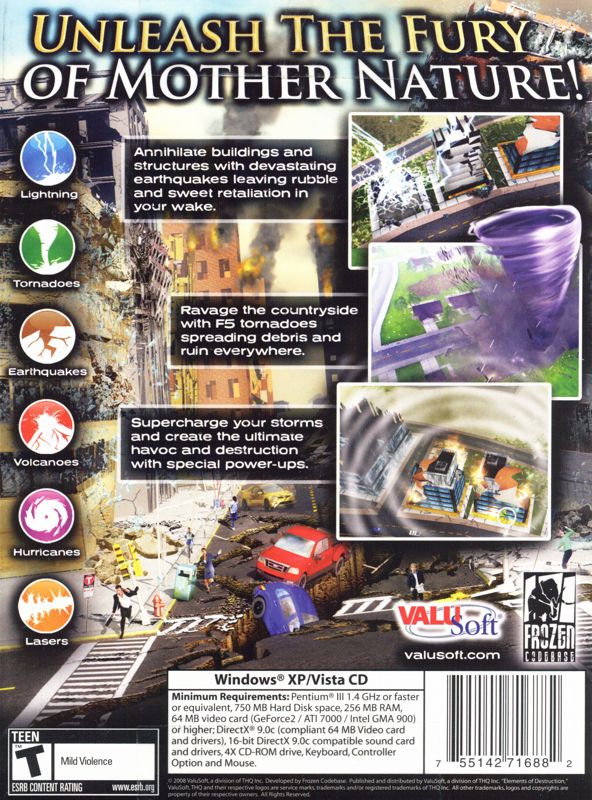Elements of Destruction cover or packaging material - MobyGames
