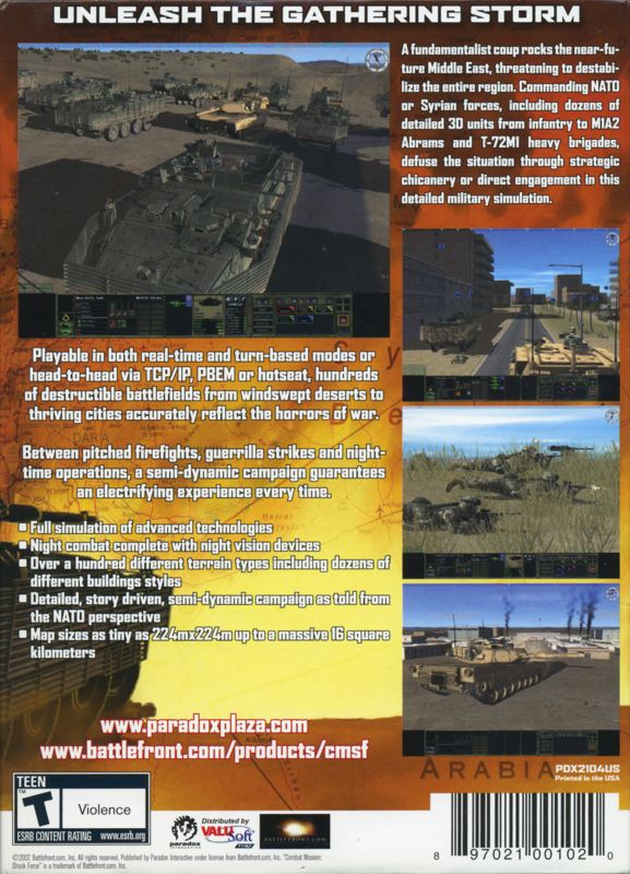 Combat Mission: Shock Force cover or packaging material - MobyGames