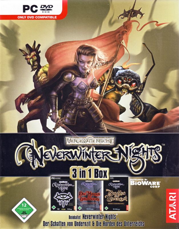 Neverwinter Nights 3-Pack cover or packaging material - MobyGames