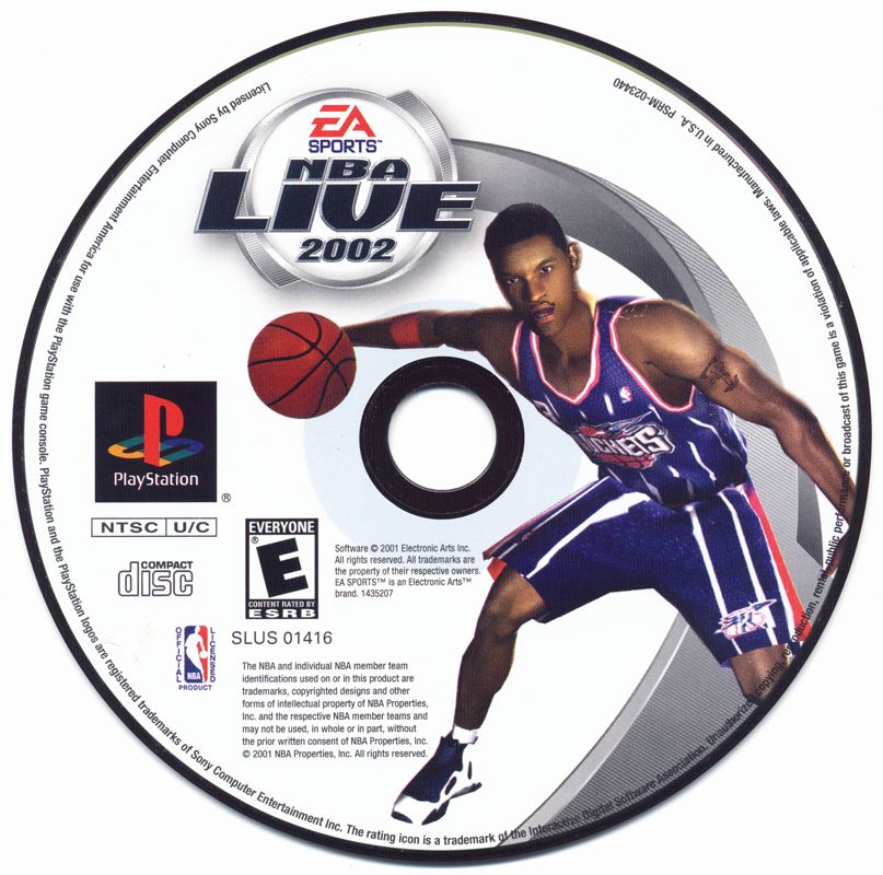 NBA Live 2002 cover or packaging material - MobyGames