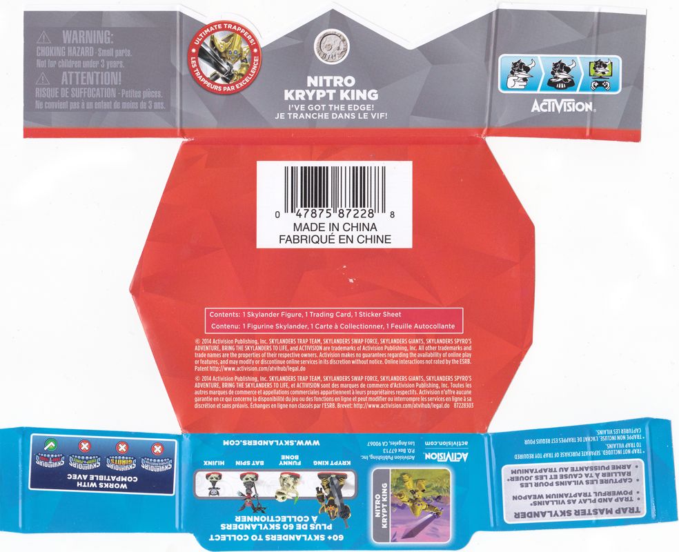 Skylanders: Trap Team - Nitro Krypt King cover or packaging material ...