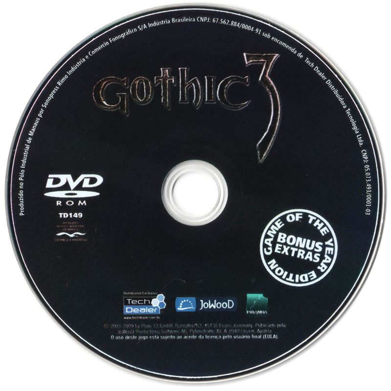 Gothic 3 cover or packaging material - MobyGames