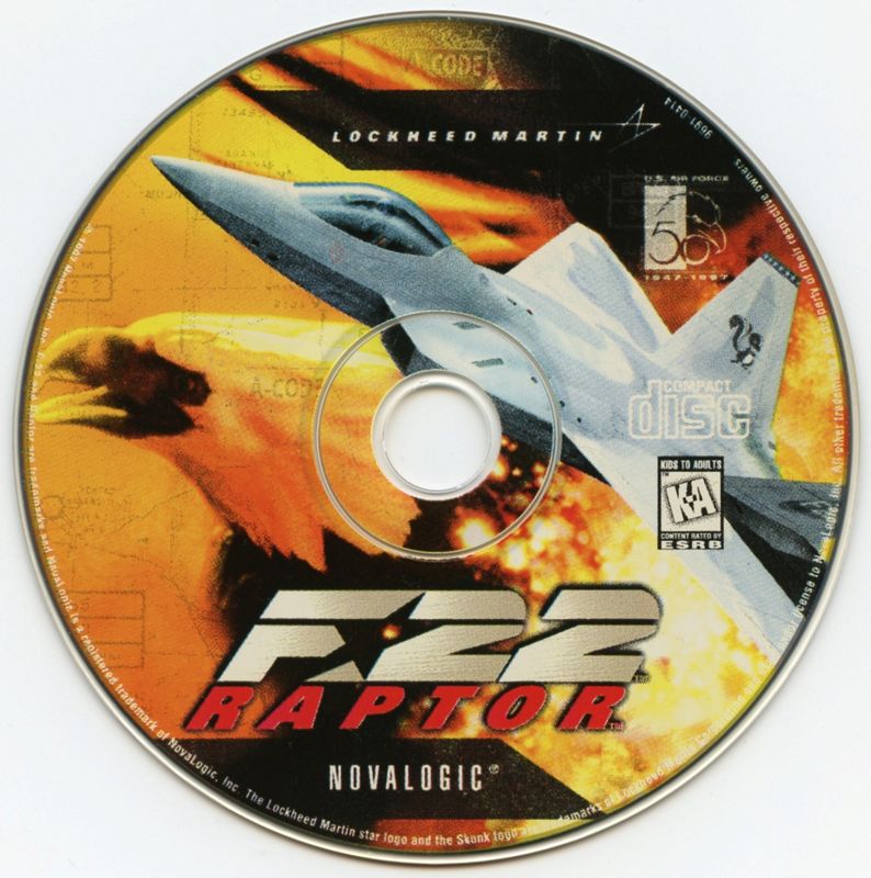 F-22 Raptor cover or packaging material - MobyGames