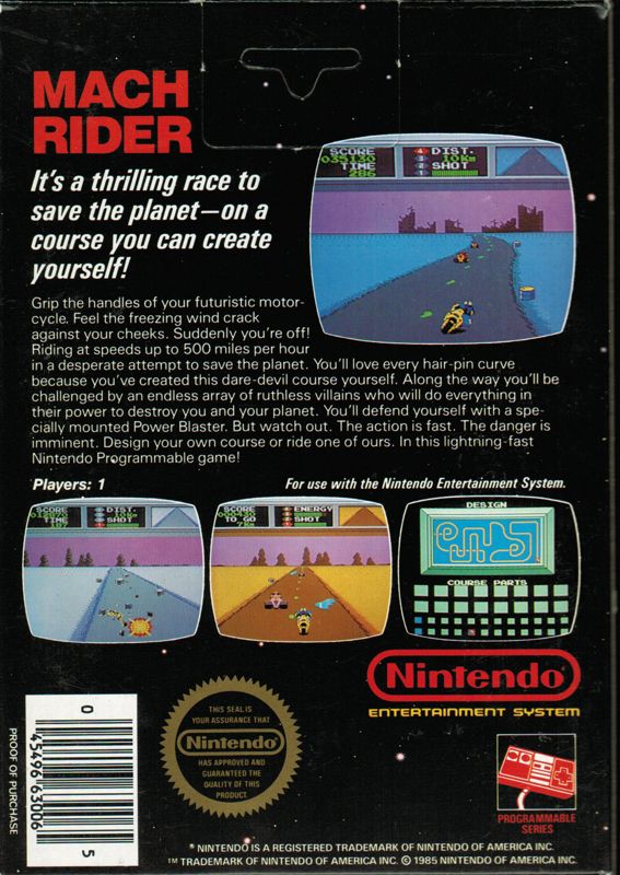 Mach Rider cover or packaging material - MobyGames