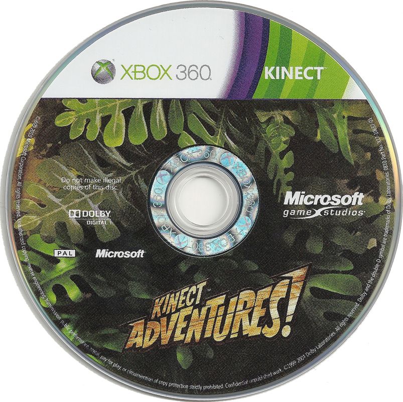 Kinect Adventures! cover or packaging material - MobyGames