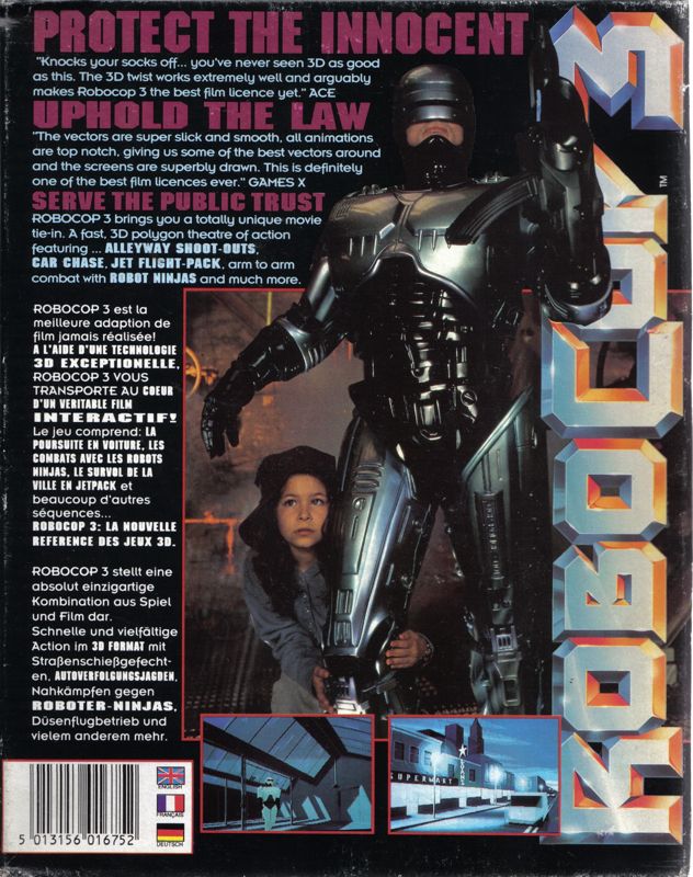 RoboCop 3 cover or packaging material - MobyGames