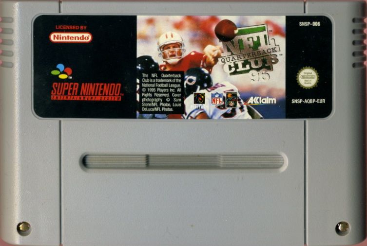 NFL Quarterback Club 96 cover or packaging material - MobyGames