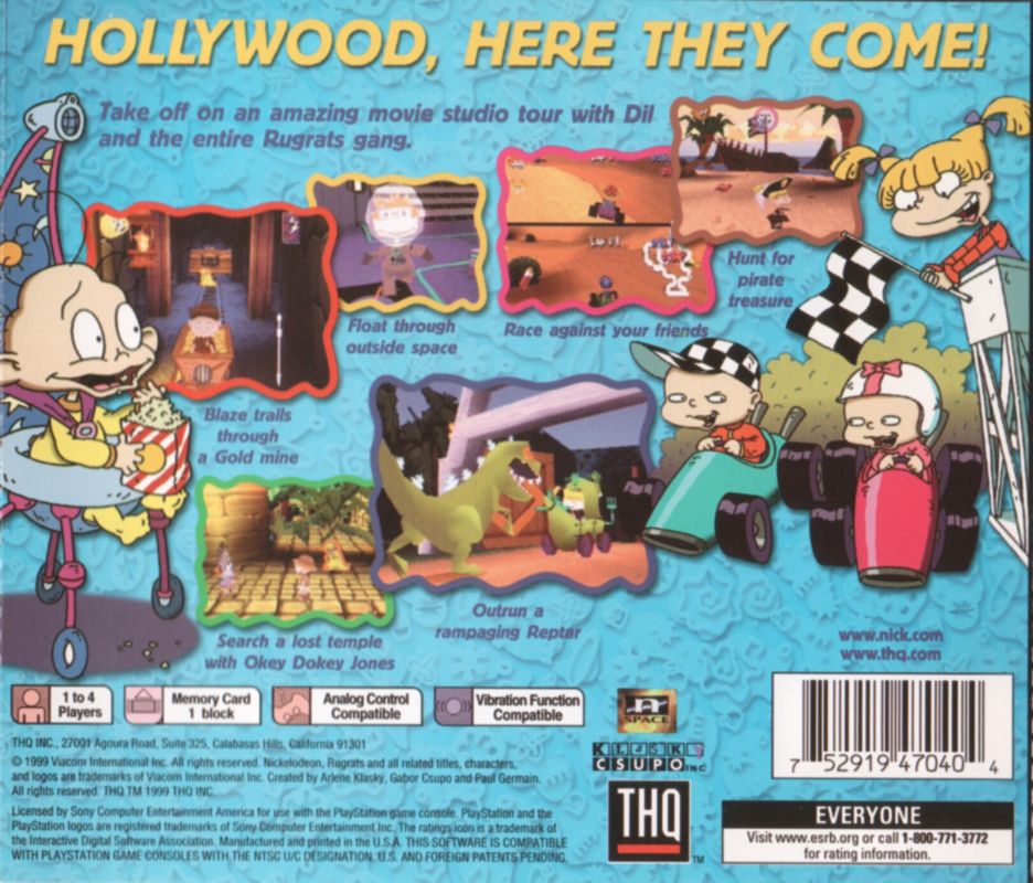 Rugrats: Studio Tour cover or packaging material - MobyGames