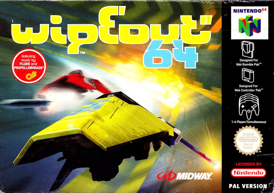 WipEout 64 cover or packaging material - MobyGames
