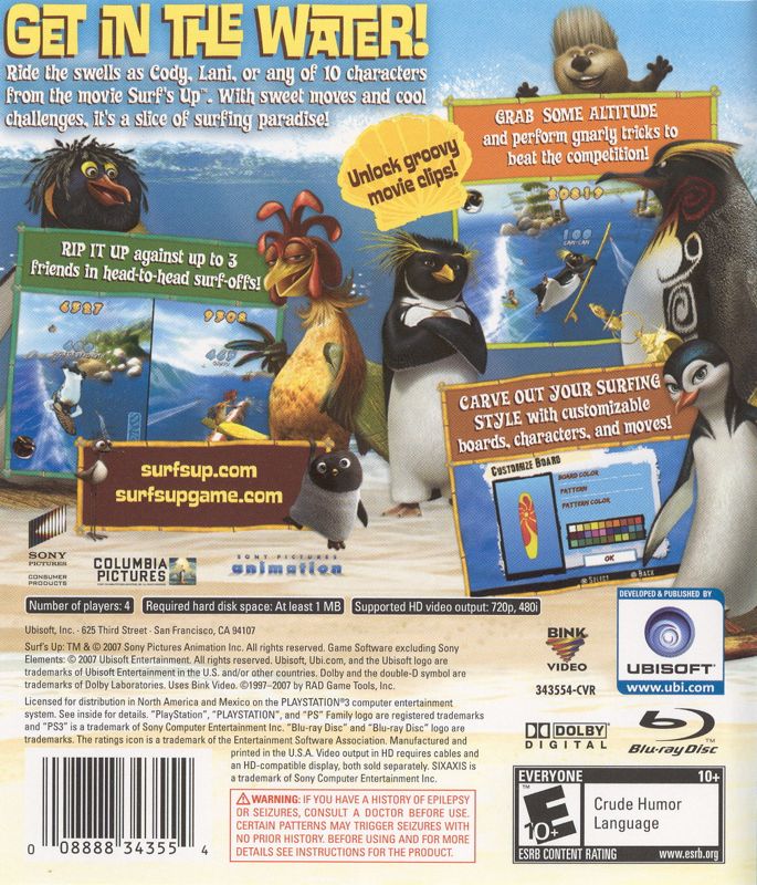 Surf's Up cover or packaging material - MobyGames