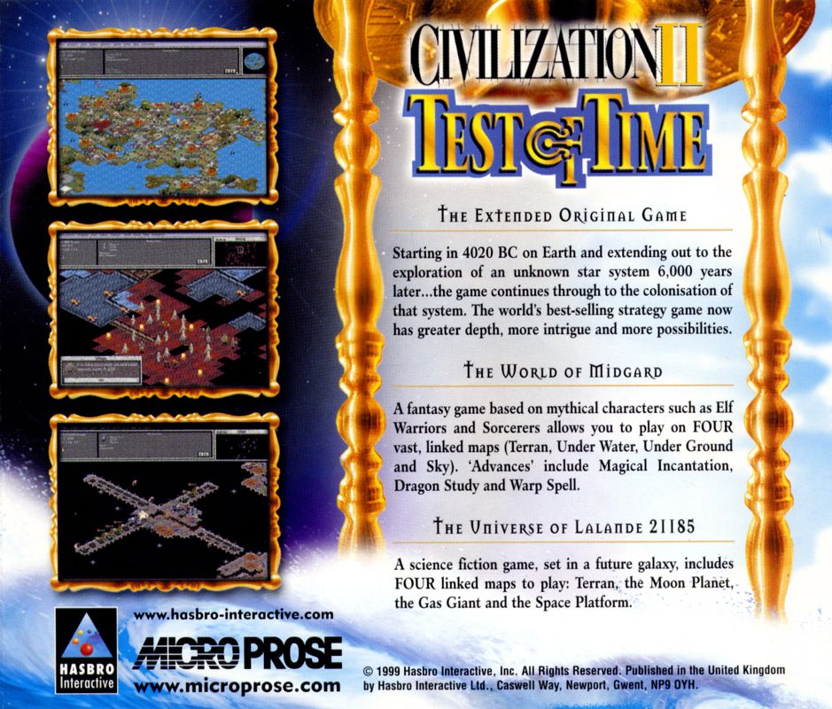 Civilization II: Test of Time cover or packaging material - MobyGames