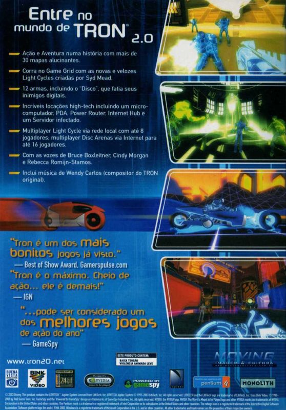 Tron 2.0 cover or packaging material - MobyGames