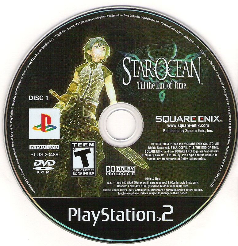 Star Ocean: Till the End of Time cover or packaging material - MobyGames