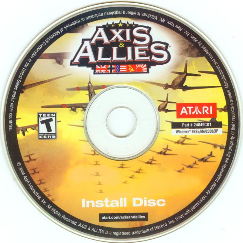 Axis & Allies cover or packaging material - MobyGames