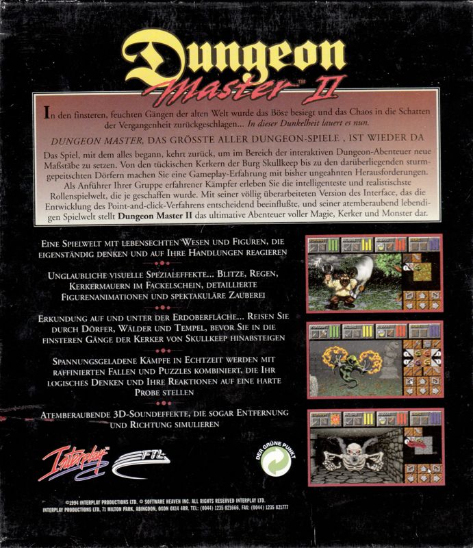 Dungeon Master II: Skullkeep cover or packaging material - MobyGames