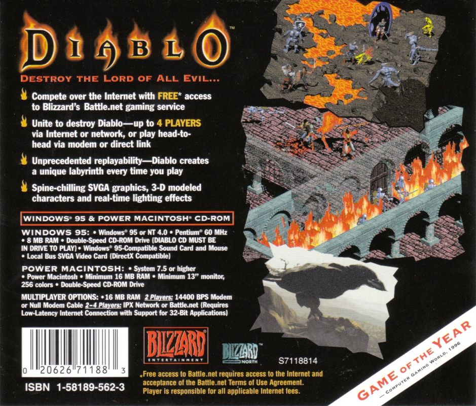Diablo: Battle Chest cover or packaging material - MobyGames