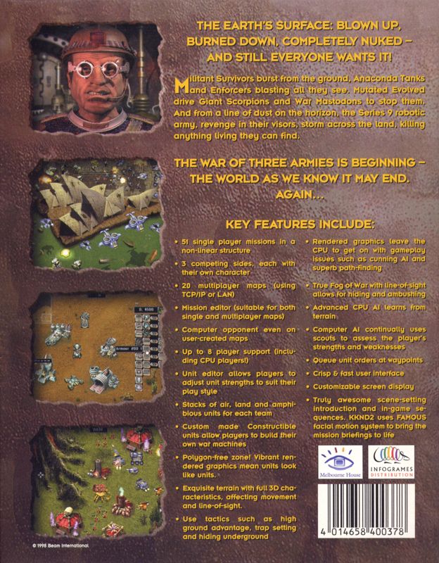 KKND2: Krossfire cover or packaging material - MobyGames