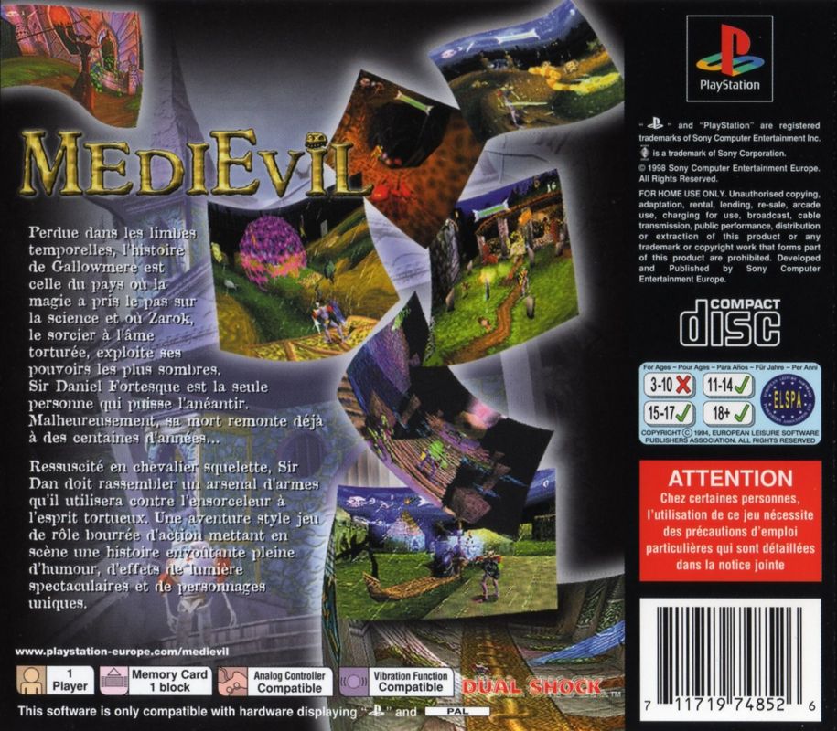 MediEvil cover or packaging material - MobyGames