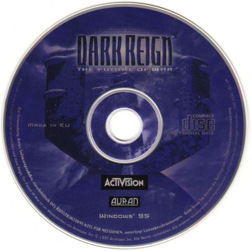 Dark Reign: The Future of War cover or packaging material - MobyGames