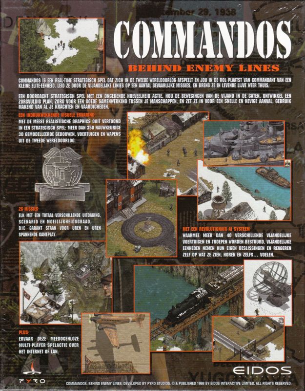 Commandos: Behind Enemy Lines cover or packaging material - MobyGames