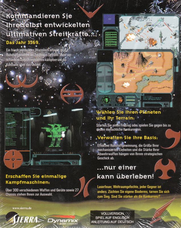 Cyberstorm 2: Corporate Wars cover or packaging material - MobyGames