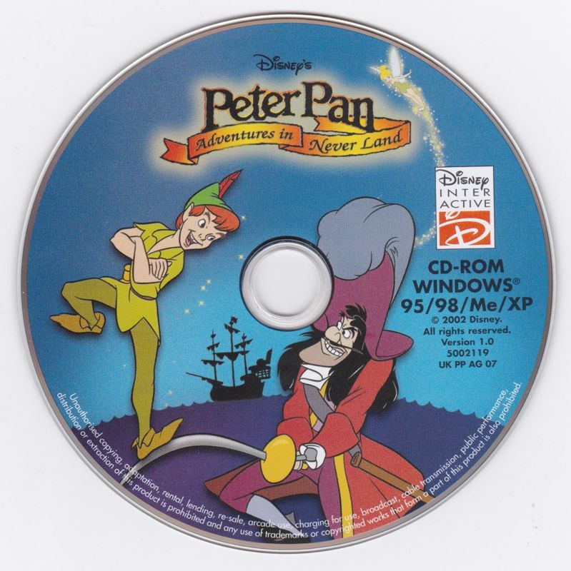 Peter Pan in Disney's Return to Never Land cover or packaging material - MobyGames