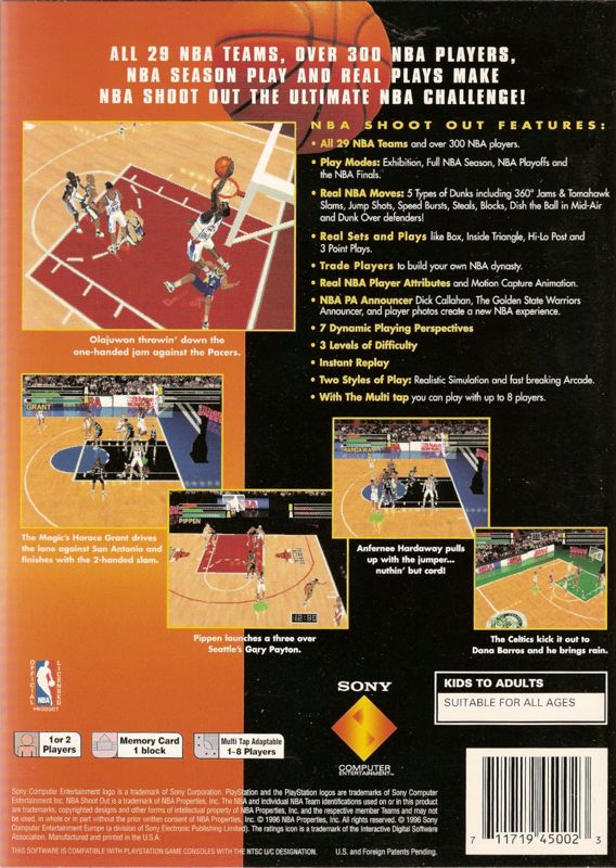 NBA ShootOut cover or packaging material - MobyGames